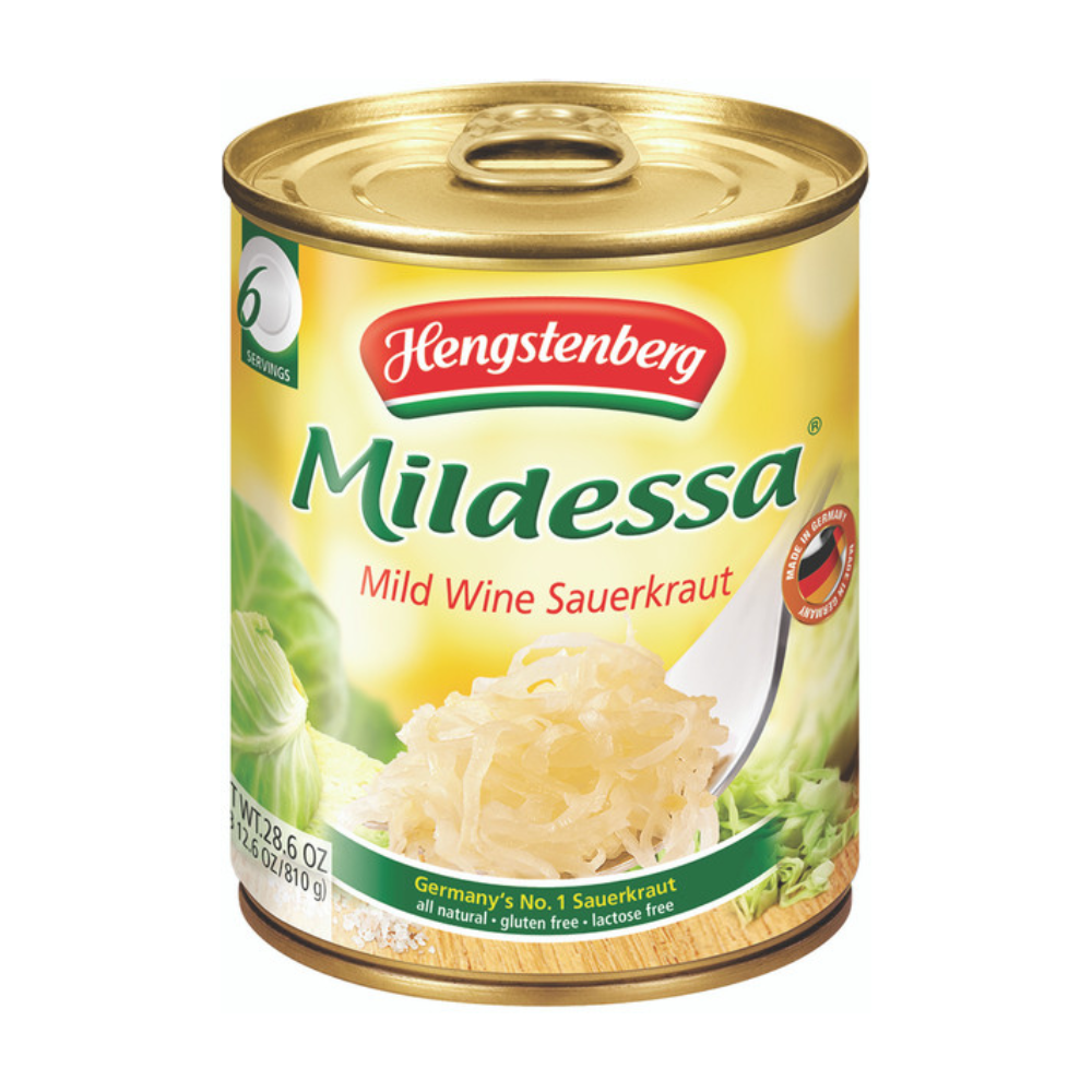 Hengstenberg - Mildessa Weinsauerkraut 28.6 oz (Mild Wine Sauerkraut ...