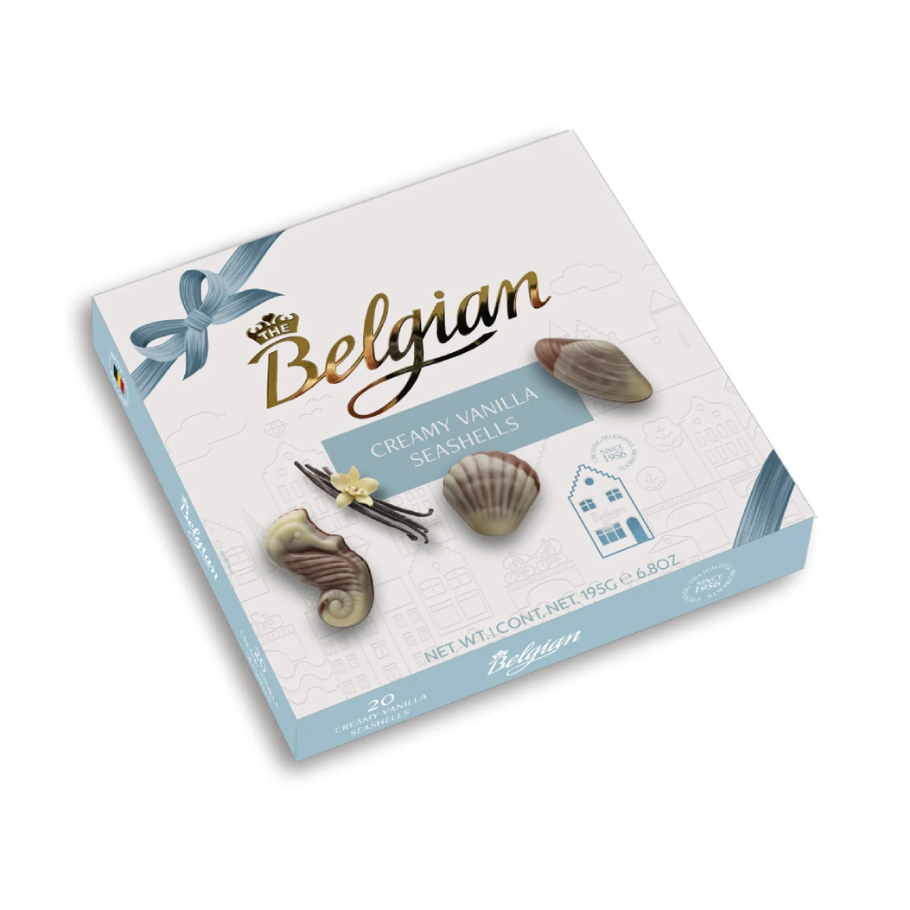belgian chocolate seashells