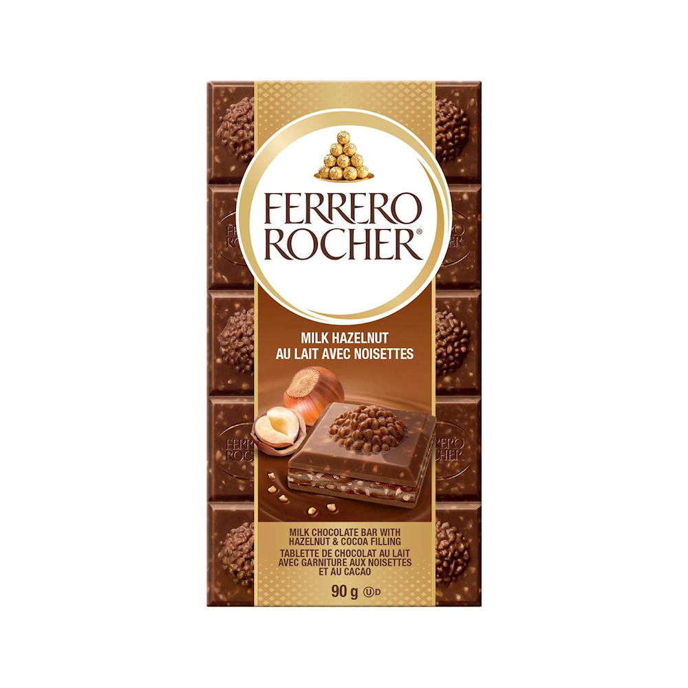 Ferrero Rocher - Milk Chocolate Hazelnut Bar | Lehr's German Specialties