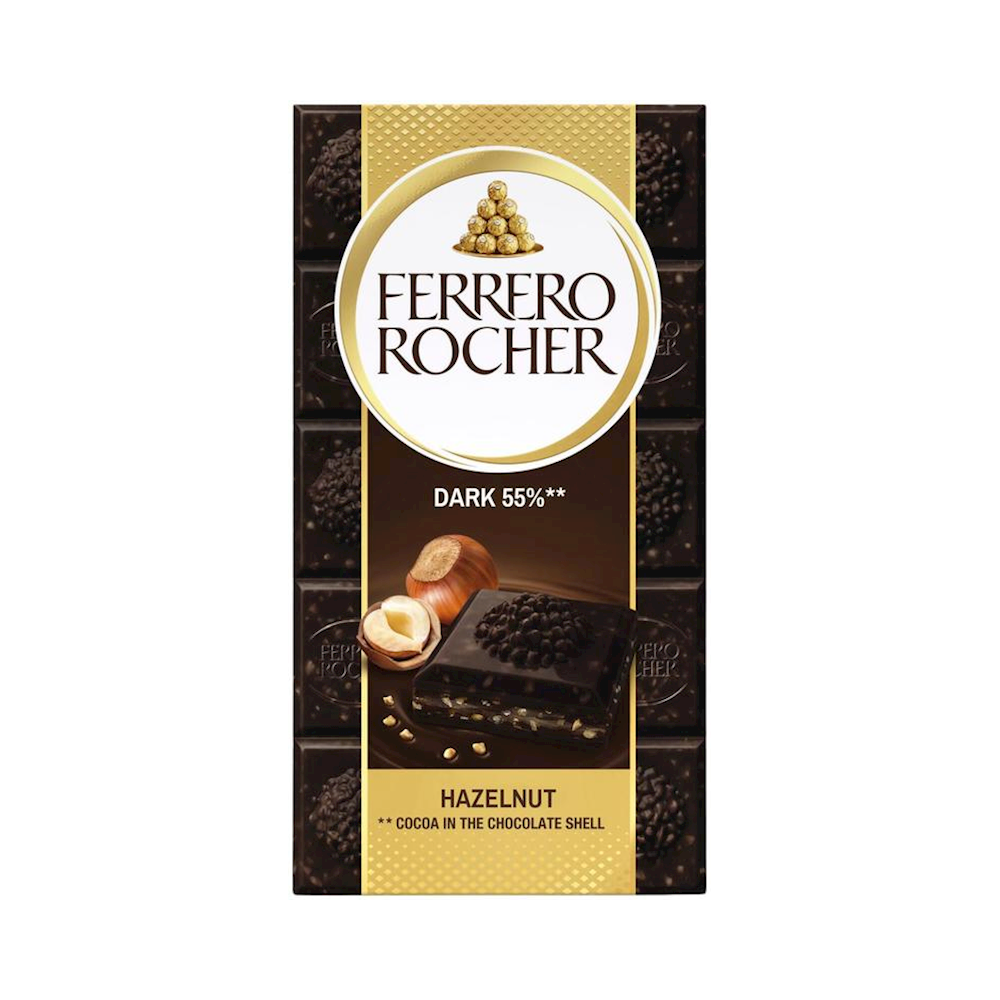 Ferrero Rocher - Dark Chocolate Hazelnut Bar | Lehr's German Specialties