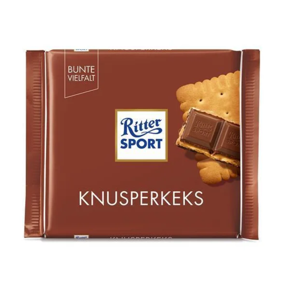Ritter Sport - Knusperkeks (Milk Chocolate with Butter Biscuit Filling ...