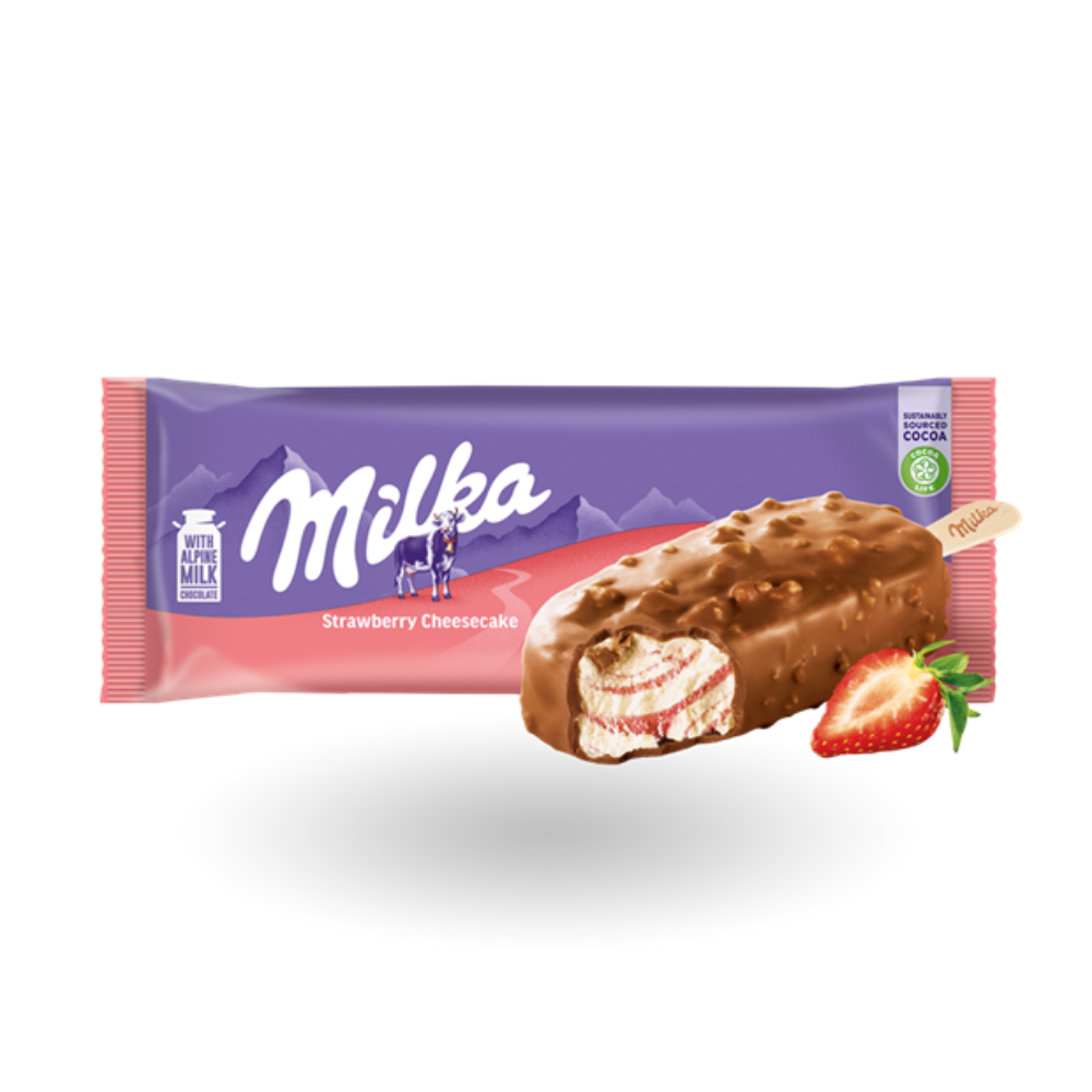 Milka - Strawberry Cheesecake Ice Cream | Lehr's German Specialties