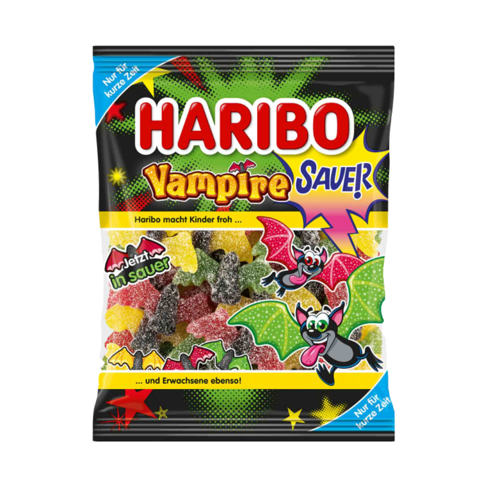 Haribo (German) - Vampire Sauer Licorice Gummy Candy | Lehr's German ...