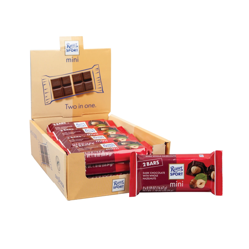 Ritter Sport - Mini Dunkle Voll-Nuss (Dark Chocolate with Whole ...