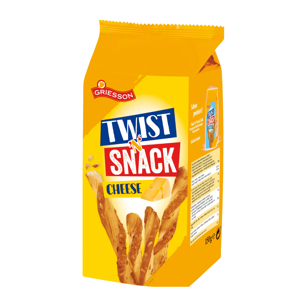 Griesson - Twist N' Snack Cheese (Puff Pastry Sticks with Cheese ...