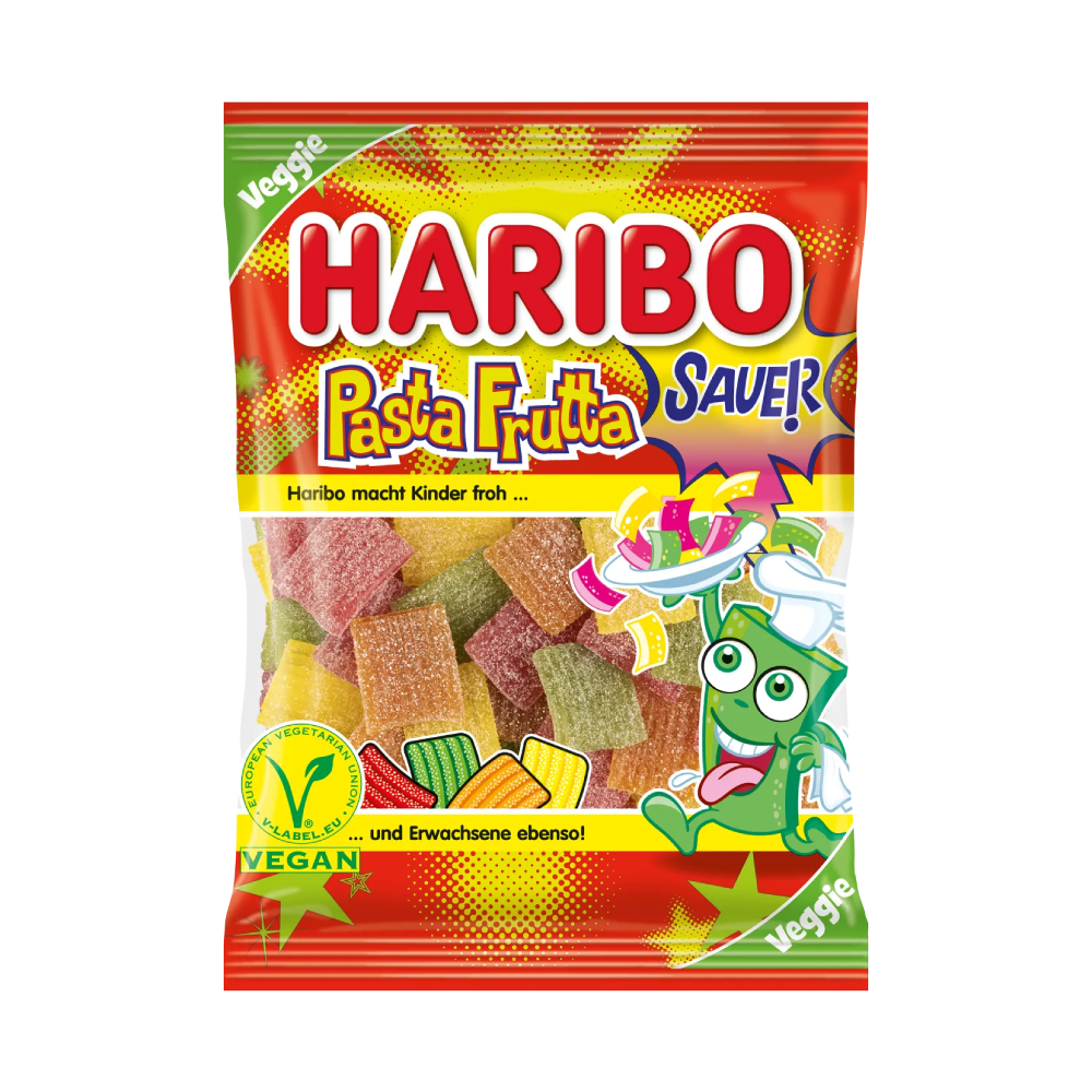Haribo (German) - Pasta Frutta Sauer Gummy Candy | Lehr's German ...