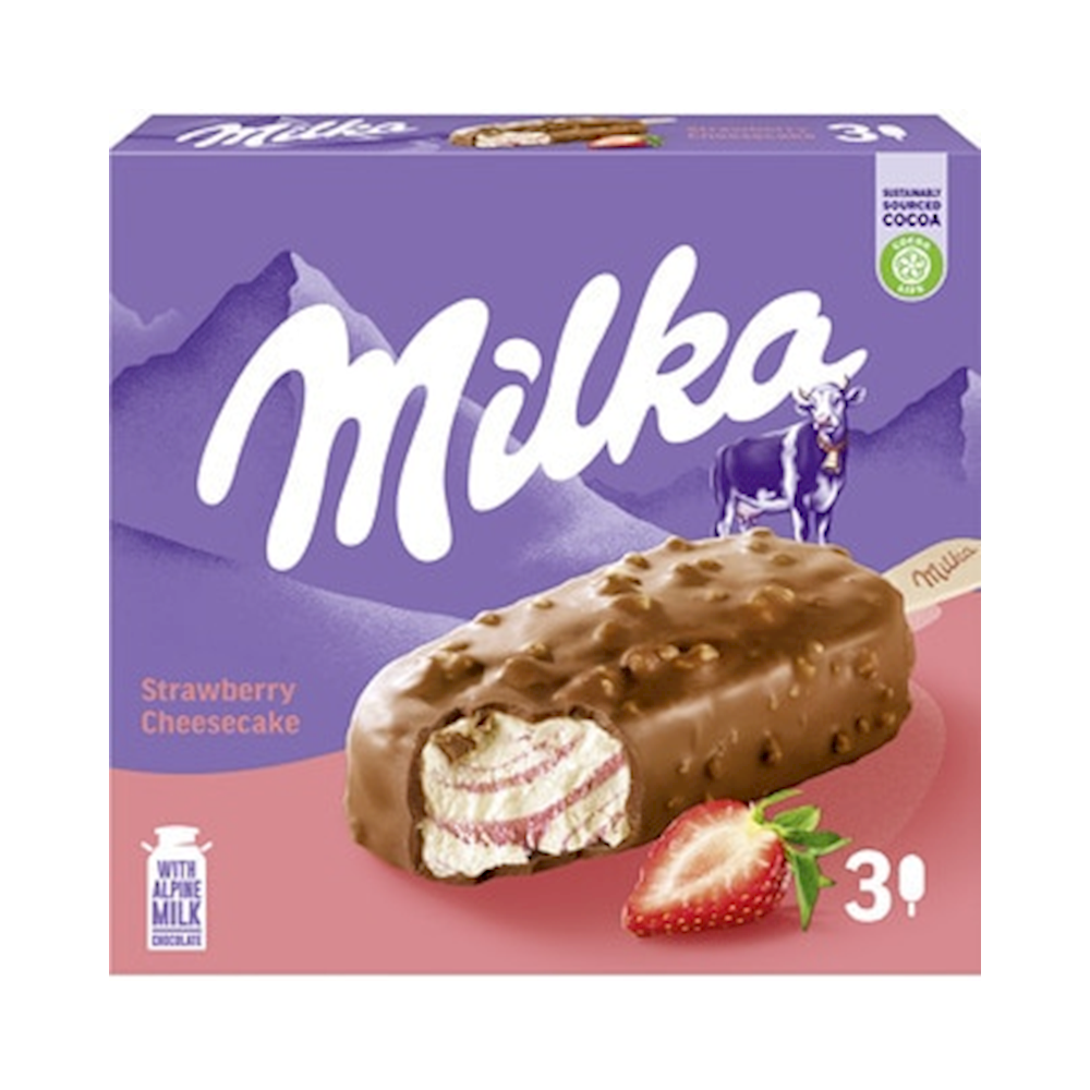 Milka - Ice Cream (Strawberry Cheesecake) | Lehr's German Specialties