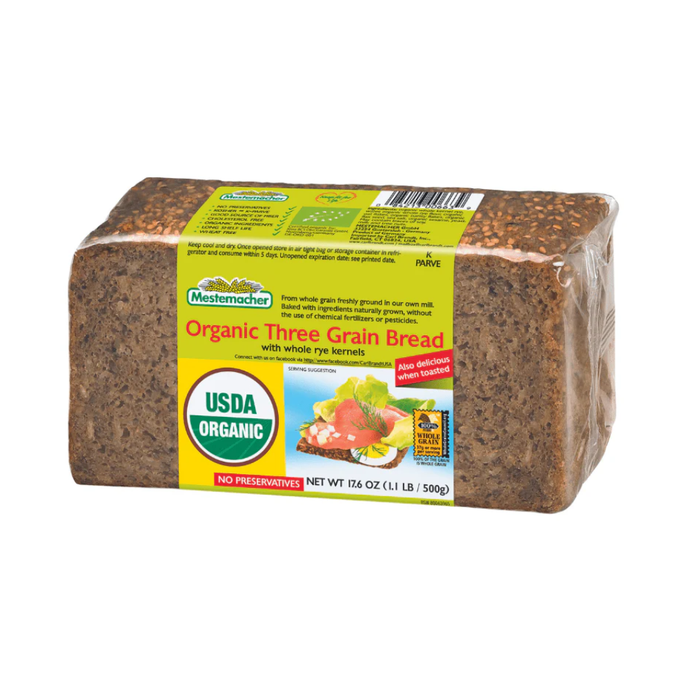 Mestemacher - Organic Three Grain Bread | Lehr's German Specialties